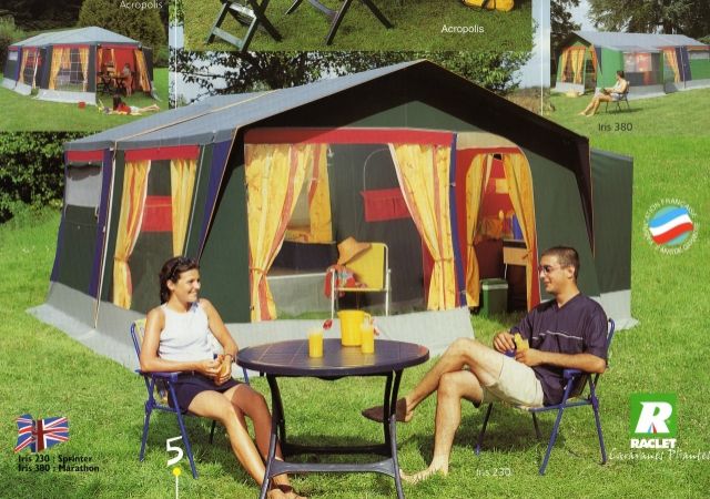 Faltcaravan Raclet Iris 230 EZ. 05.2003 Tempo 100 Zul. 1-te Hand ...